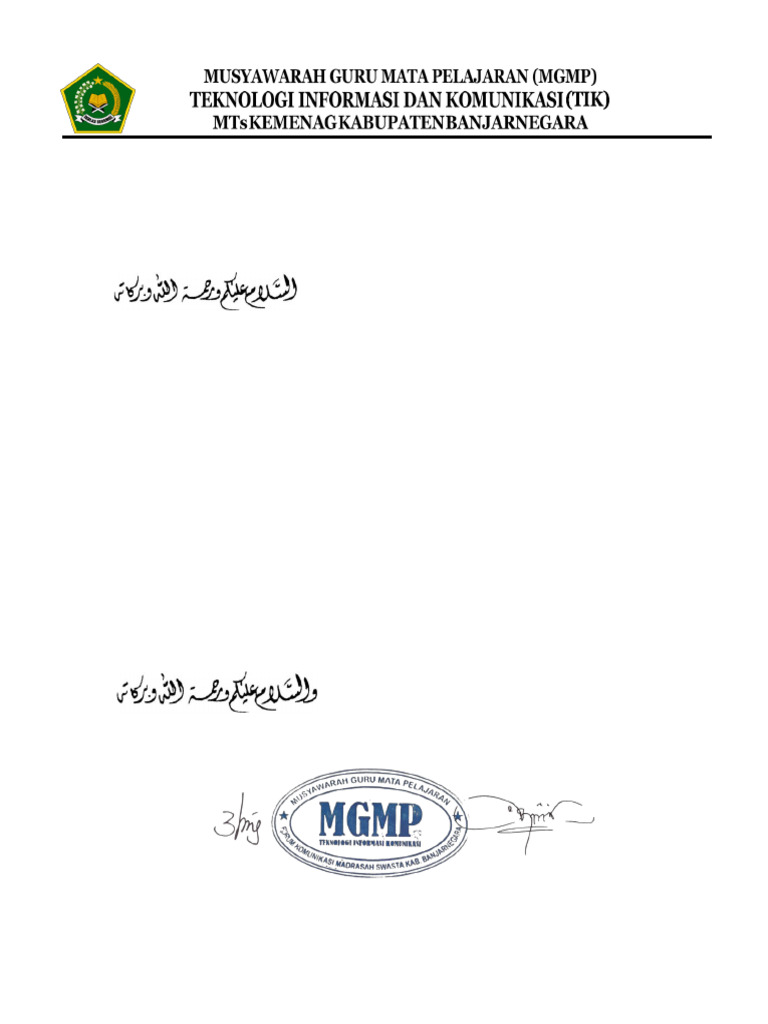 4 Laporan MGMP Tik | PDF