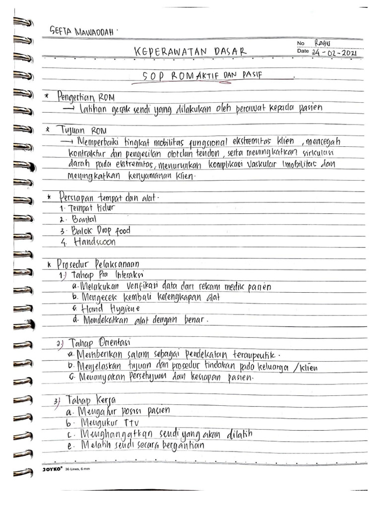 Sefta Mawaddah_keperawatan Dasar | PDF