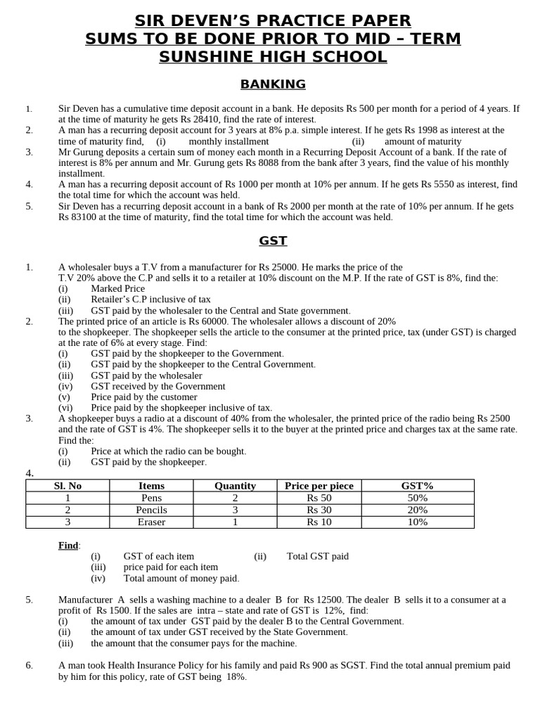Sunshine | PDF | Factorization | Value Added Tax