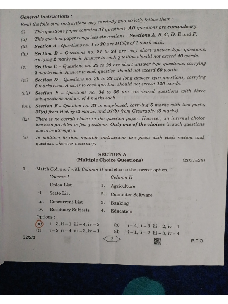 Board PYQ-set-3 | PDF