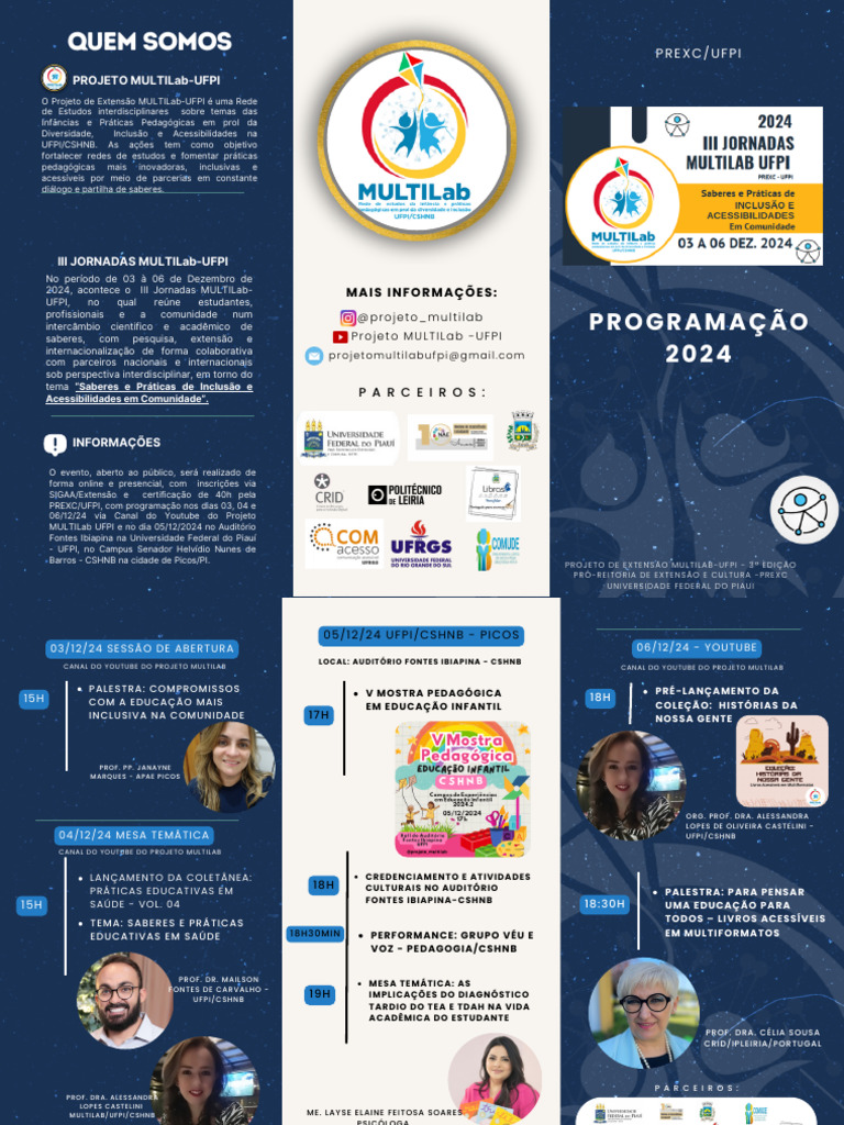 III Jornadas MULTILab-UFPI 2024: Inclusão | PDF