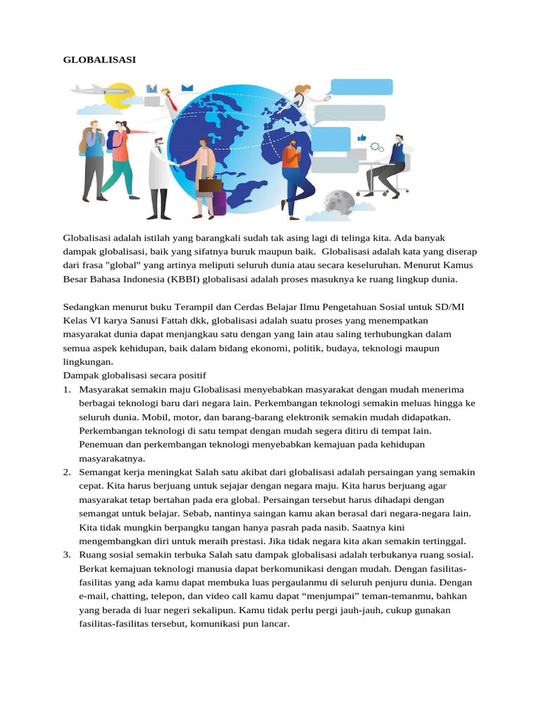 Dampak Globalisasi: Demoralisasi Masyarakat | PDF