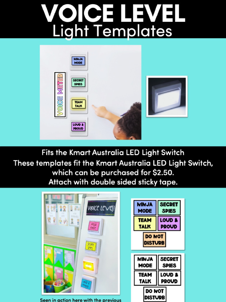 Classroom Voice Level Templates | PDF