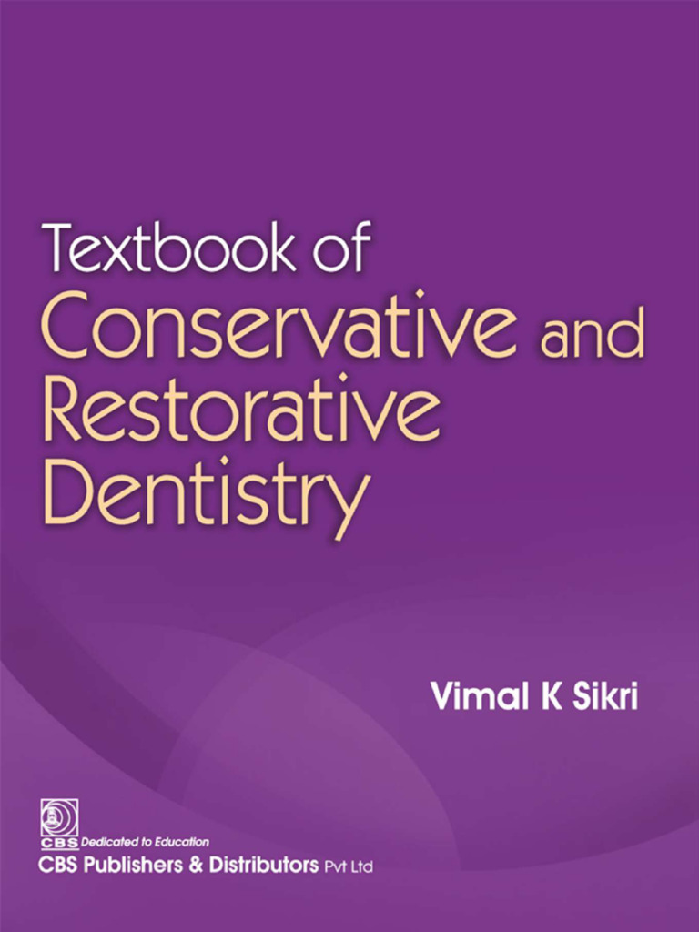 Textbook of Conservative & Restorative Dentistry 2022 | PDF | Dental ...