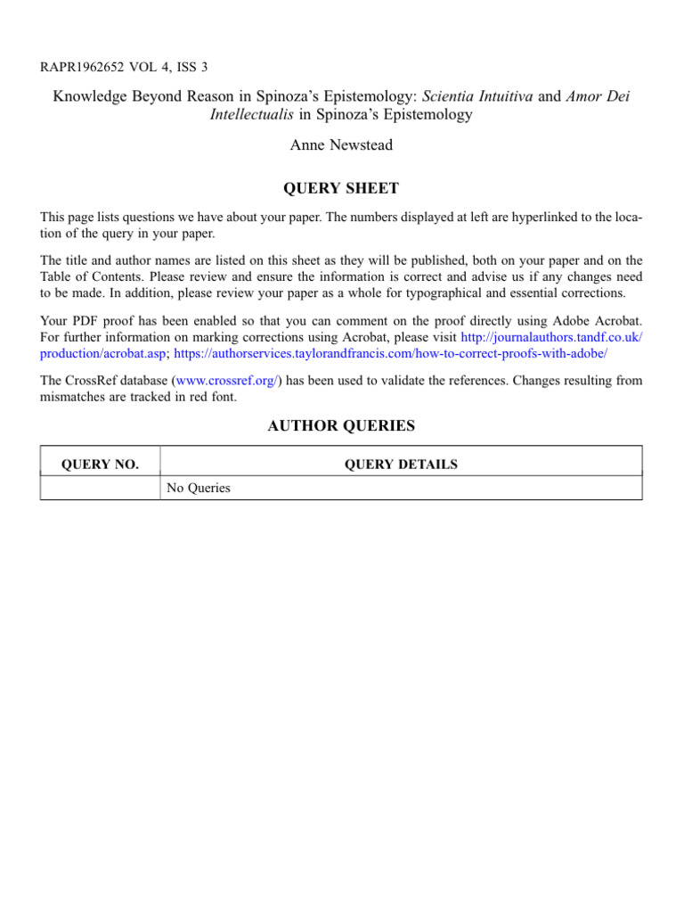 Knowledge_Beyond_Reason_in_Spinoza_s_Epi | PDF | Rationalism | Baruch Spinoza