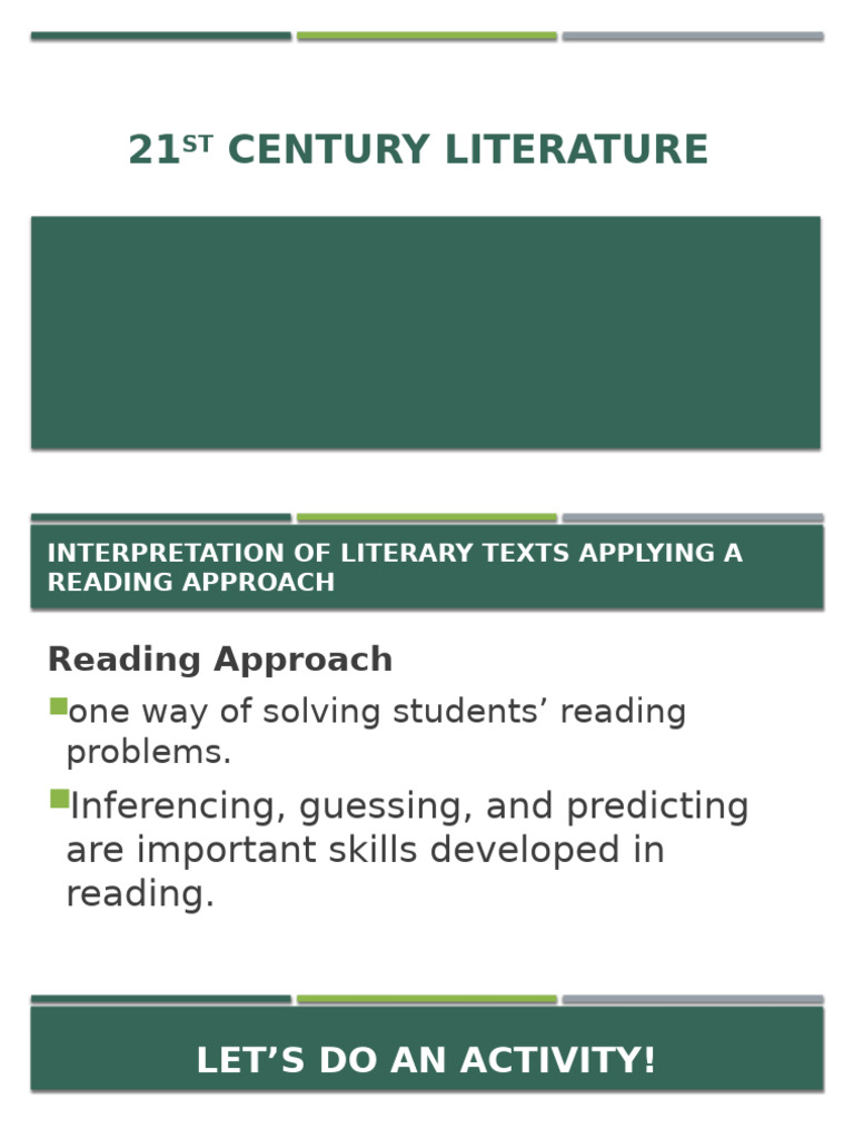Q2 Lesson 1 & 2 - 21ST Century Literature | PDF | Speed Reading | Human ...