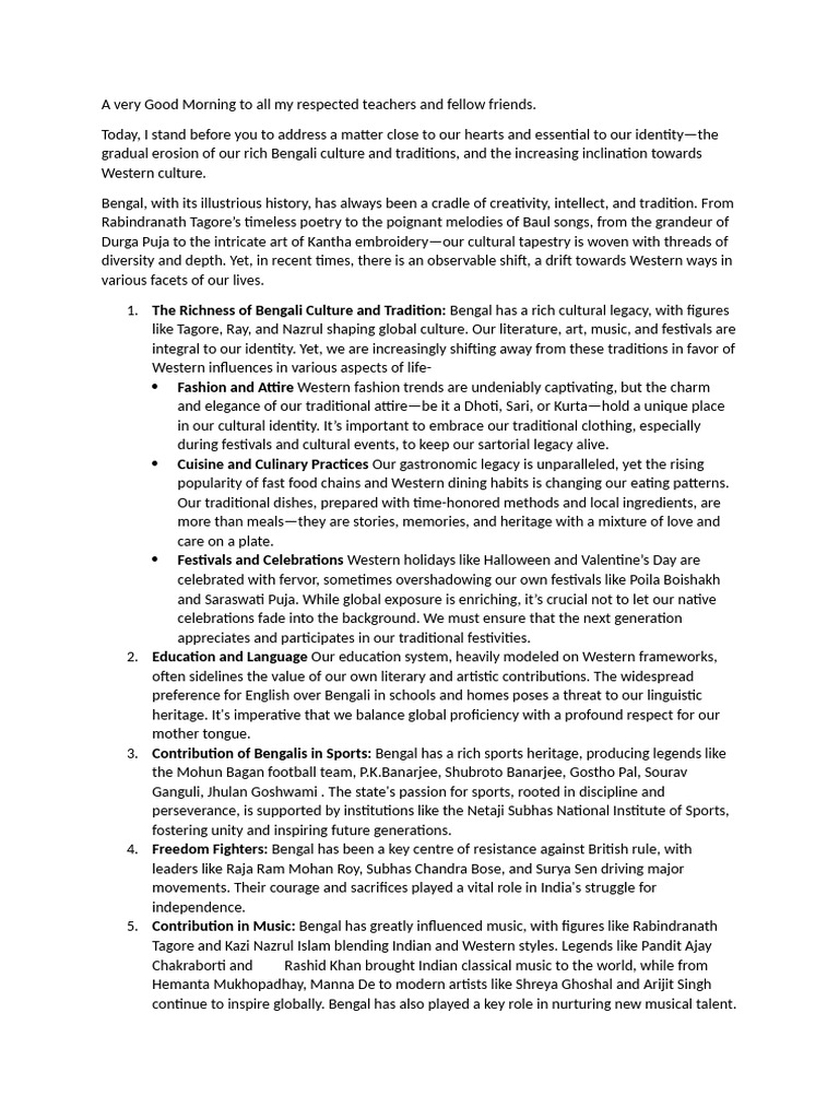 English Final (1) | PDF | Bengal | Bengalis