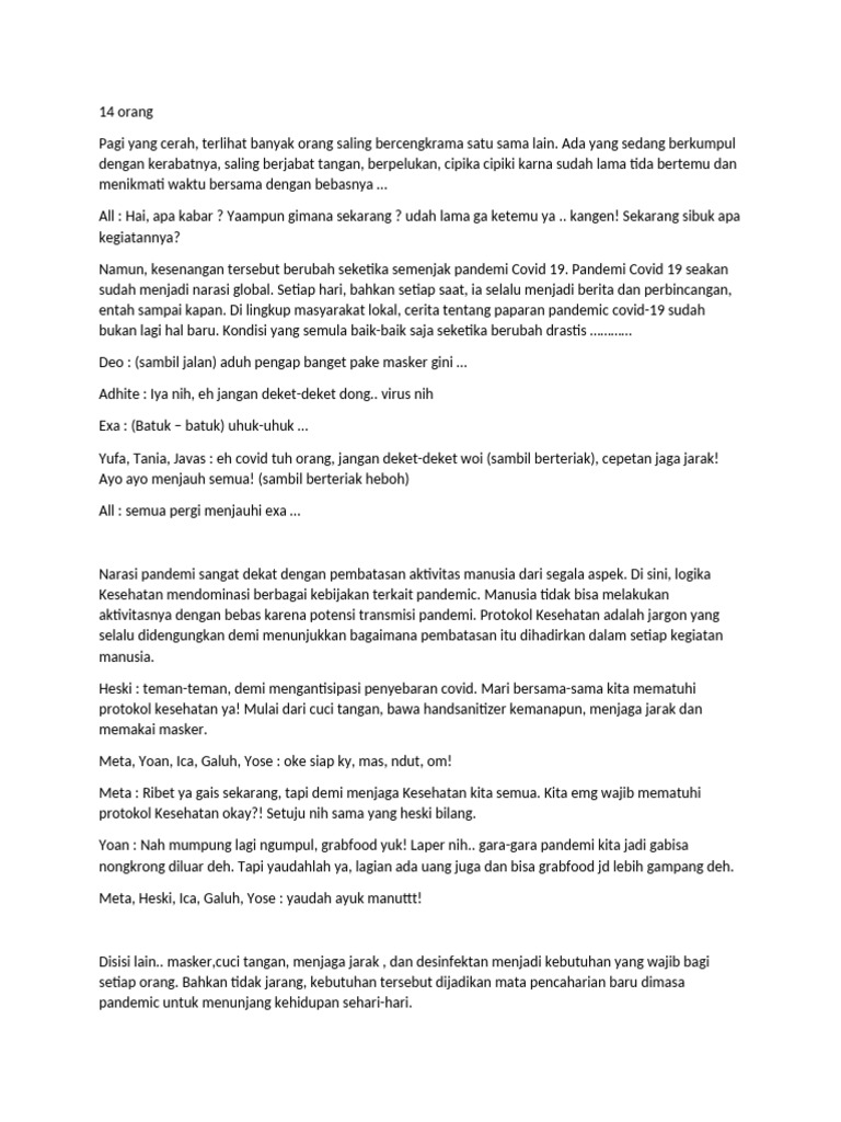 Naskah Drama Natal 2021 | PDF