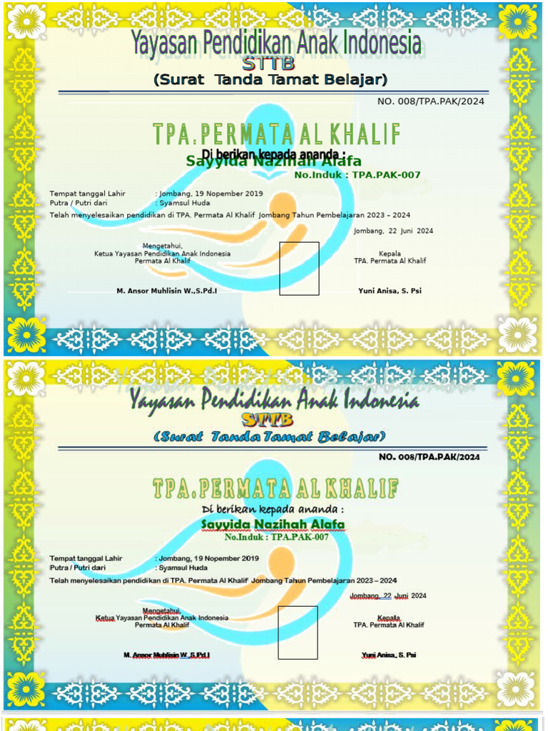 master STTB TPA PAK 2023-2024 | PDF