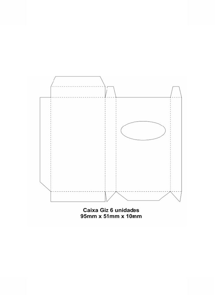 Gabarito Caixa Giz de Cera | PDF