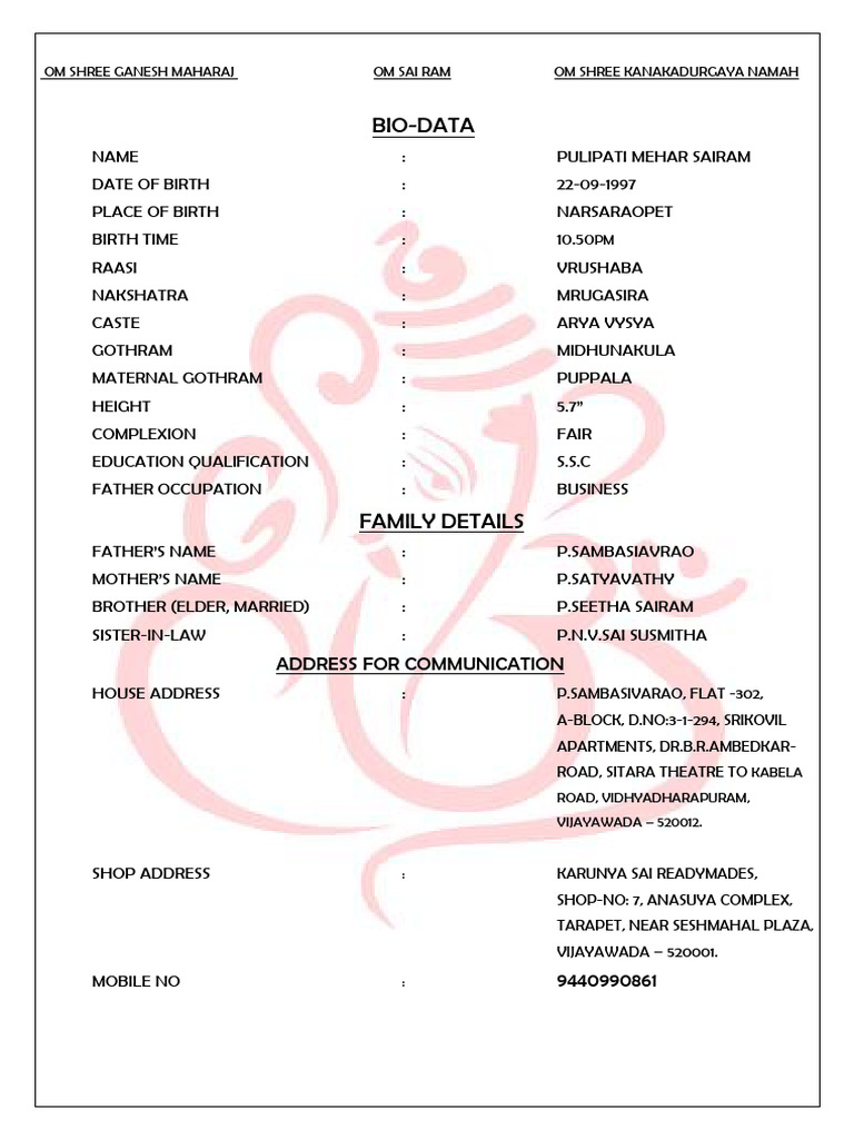 Mehar Bio | PDF
