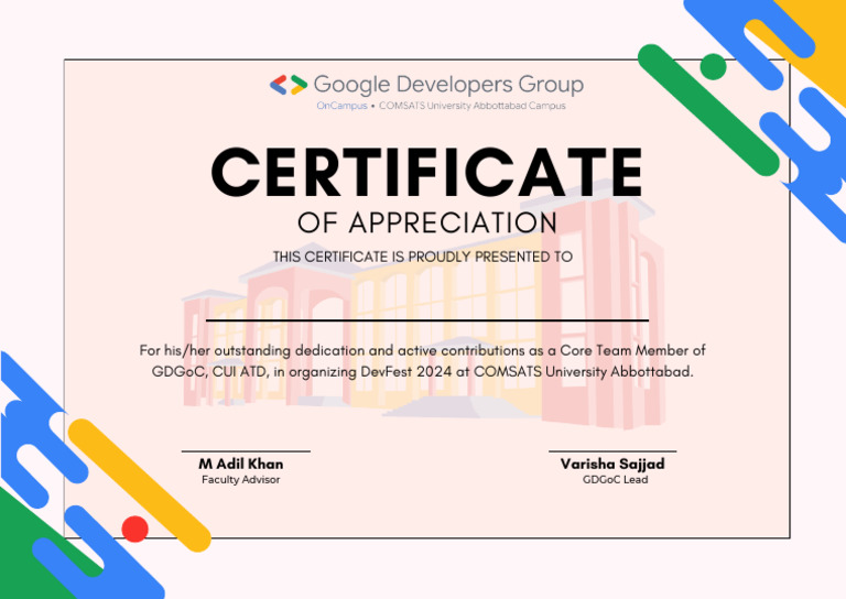 Devfest Certificate | PDF