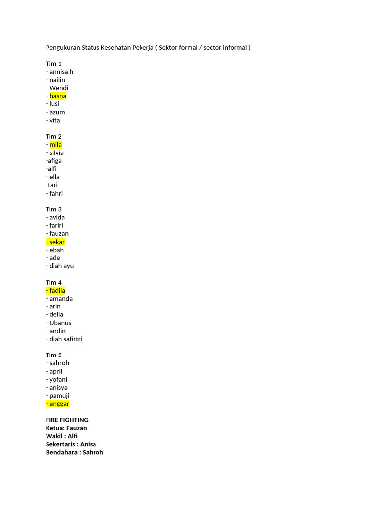 Tugas Survei Kesker | PDF