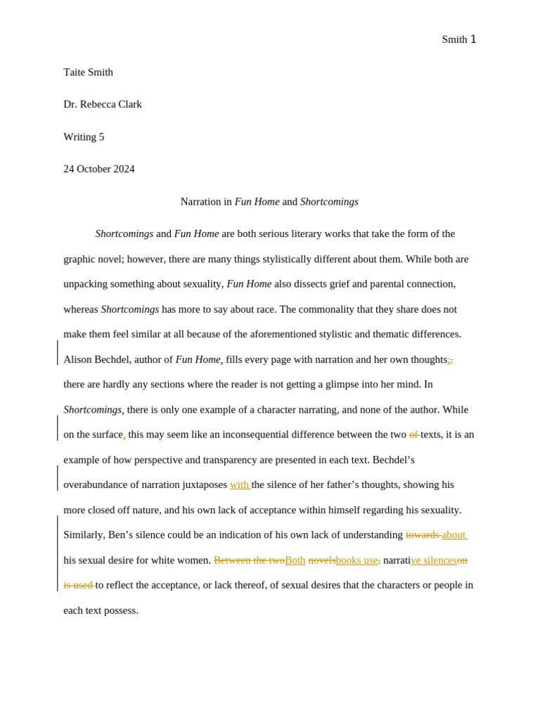 Paper 2 Final Draft | PDF | Narration | Essays