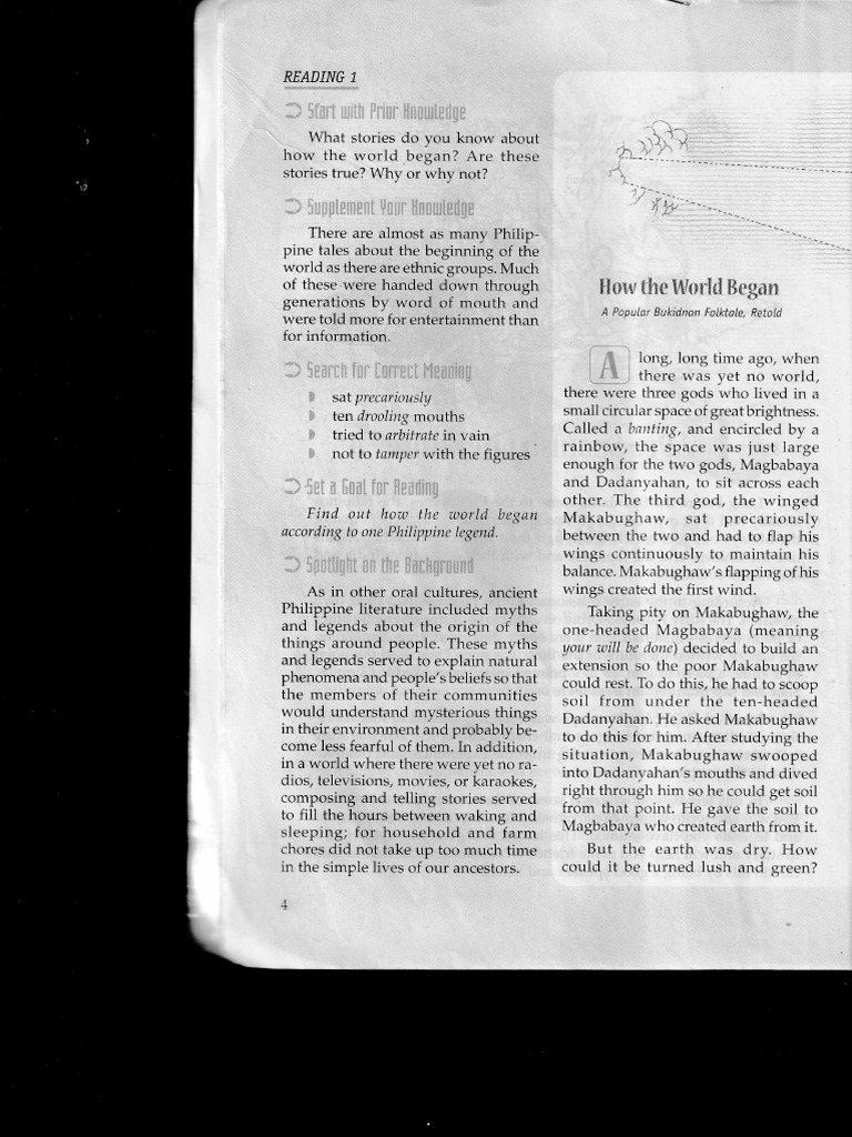 How the World Began 1 | PDF | Legends | Folklore