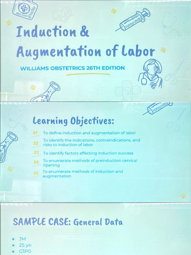 2023 04 24 Obstetrics 23 Induction & Augmentation of Labor | PDF ...
