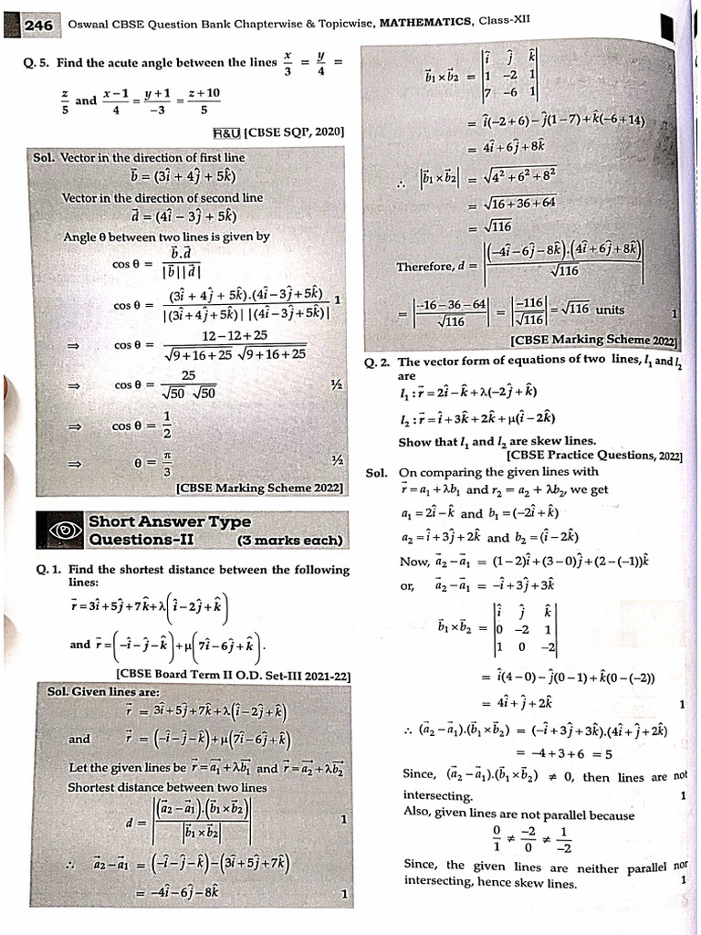 Three Dimensional Geometry | PDF