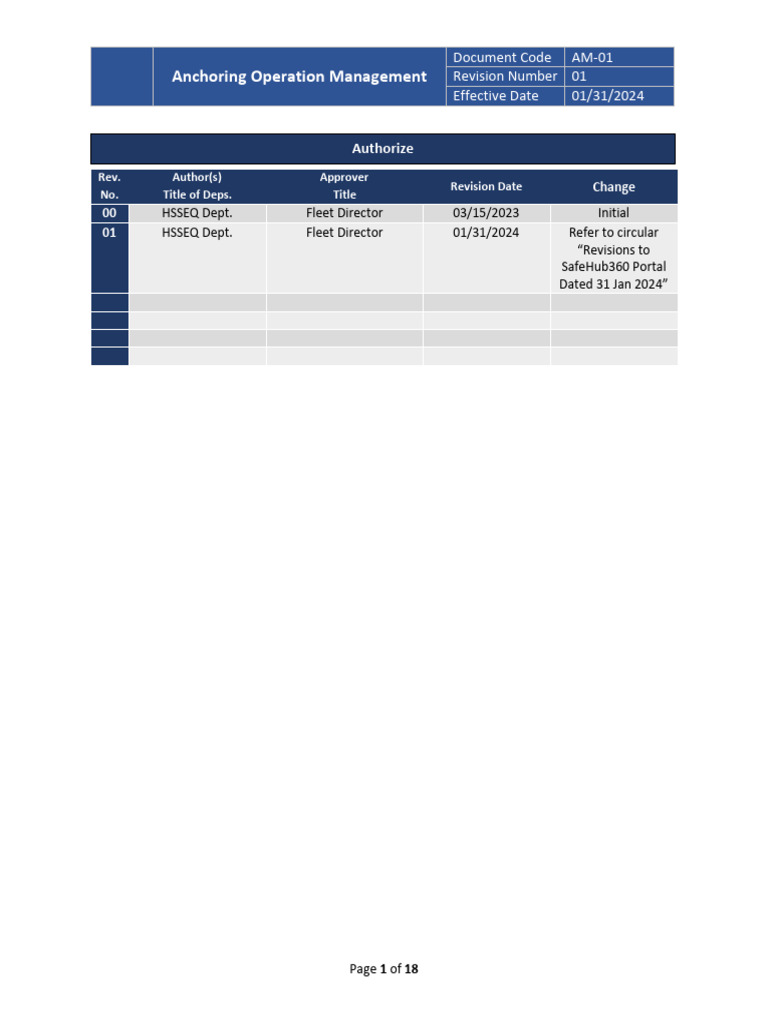 Anchoring Operation Management | PDF | Anchor | Watercraft