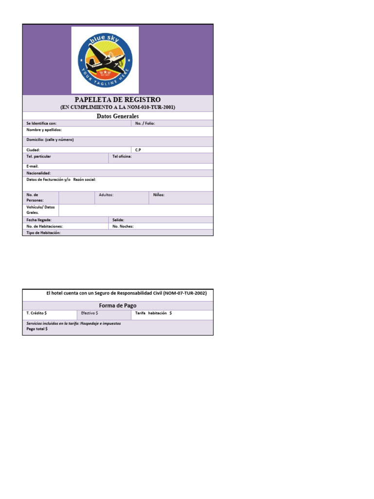 Papeleta Reservación 2 | PDF