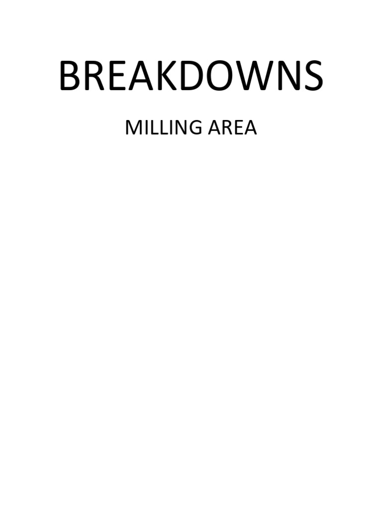 Breakdowns | PDF