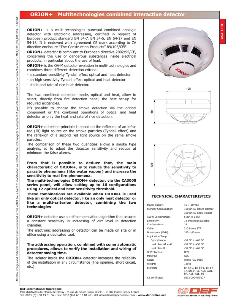 Datasheet - ORION + | PDF