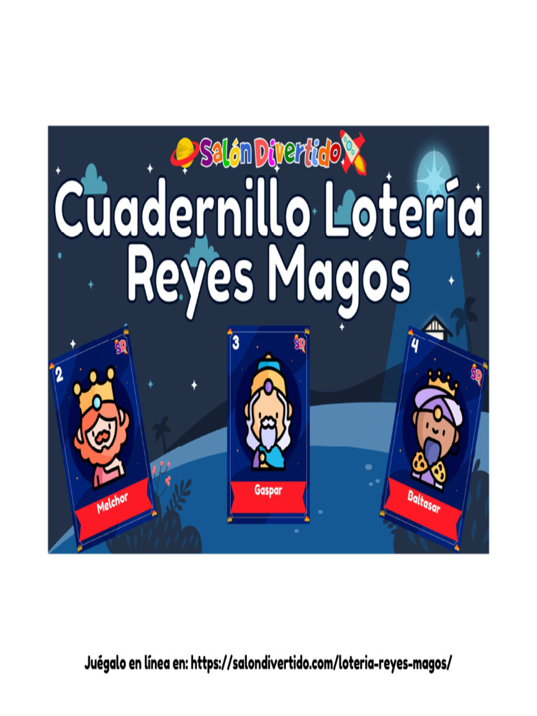 Cuadernillo Loteria Reyes Magos | PDF