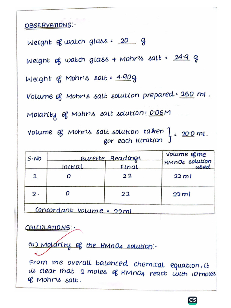 Annexure - Chemistry Record Class Xii | PDF
