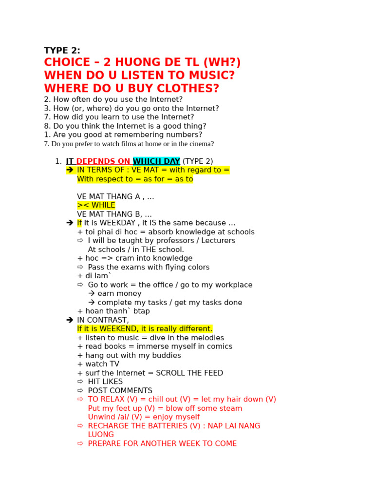 Ielts 12 - Speaking Type 2 - Daily Routine - 25.12.2024 | PDF