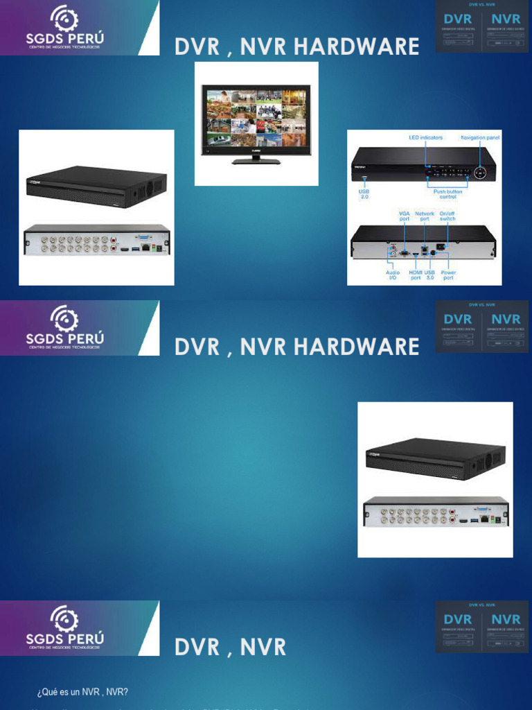 4.sistema CCTV DVR, NVR Hardware | PDF | Grabadora de vídeo digital ...