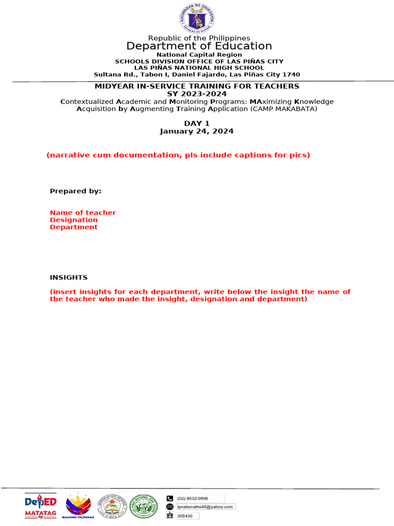 Inset 2024 Narrative Day 1 | PDF