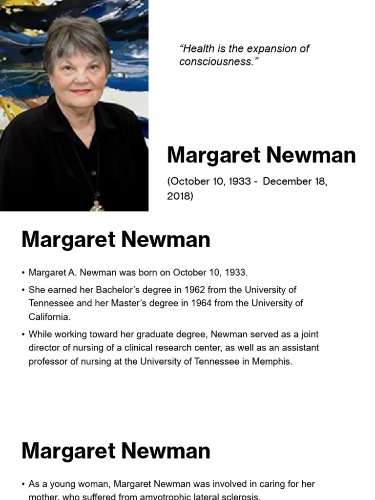 Margaret Newman | PDF | Consciousness | Nursing