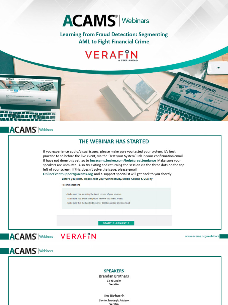 Verafin-ACAMS-Webinar-1011-2018_Final | PDF | Business | Crimes