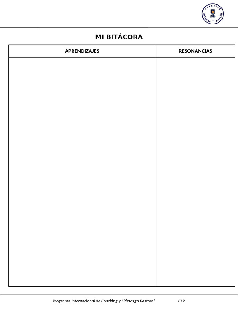 Mi Bitacora CLP | PDF
