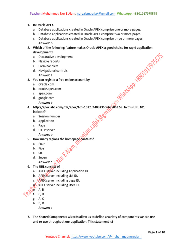 Apex MCQ 5 From Muhammad Nur E Alam For Students | PDF | Data Management | Information Technology