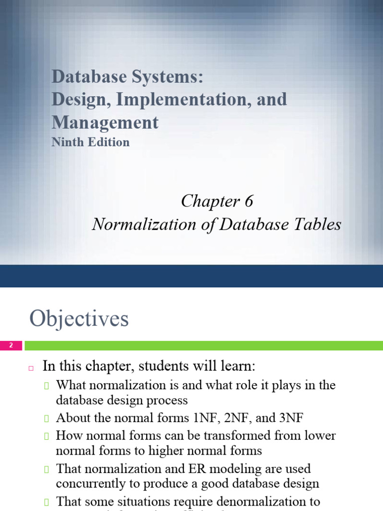 Chapter 5 Normalization (1) (1) | PDF | Databases | Database Design