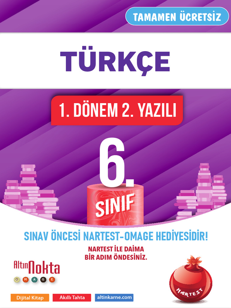 6 Sinif 1 Donem 2 Yazili Turkce | PDF