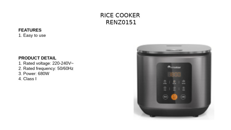 7.RICE COOKER Catalog | PDF