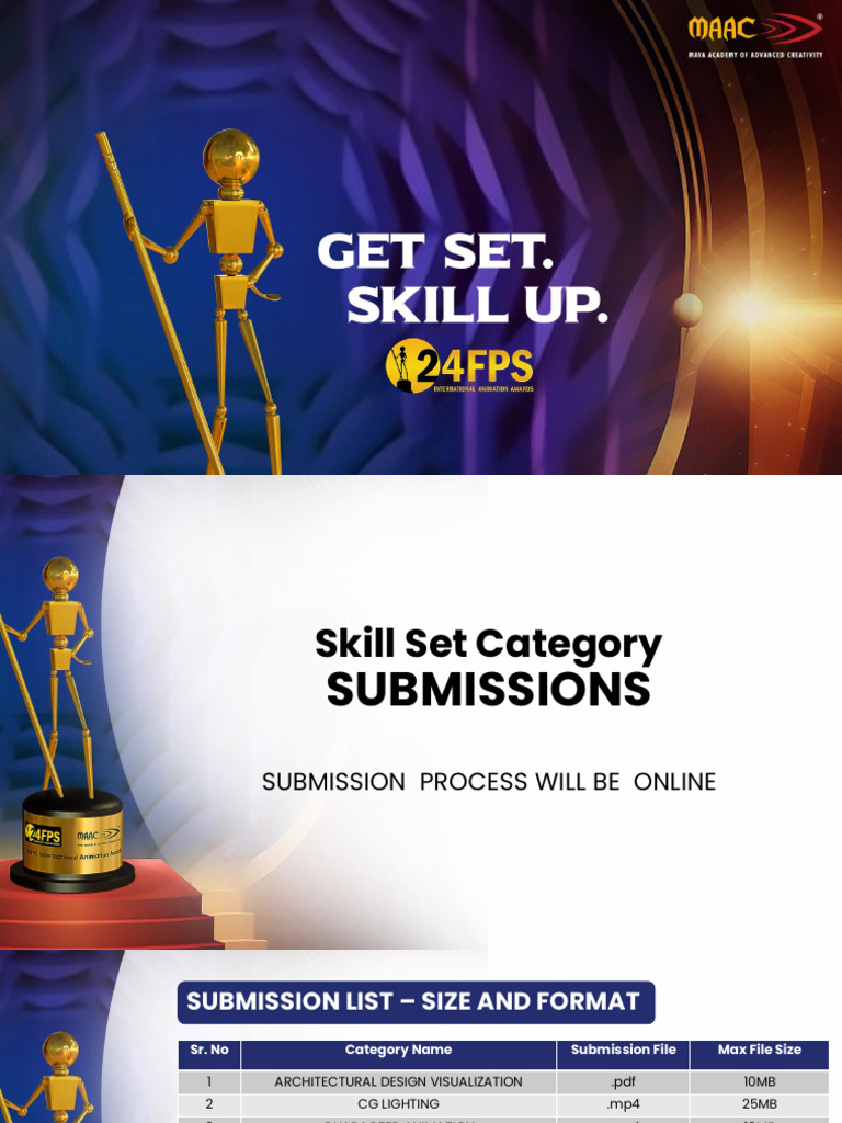 24FPS 2024 - Skill Set Category - Submission Process | PDF | Graphics | Computer Graphics