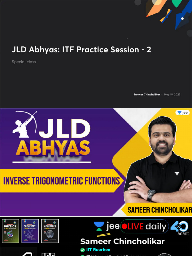 JLD Abhyas ITF Practice Session 2 With Anno | PDF