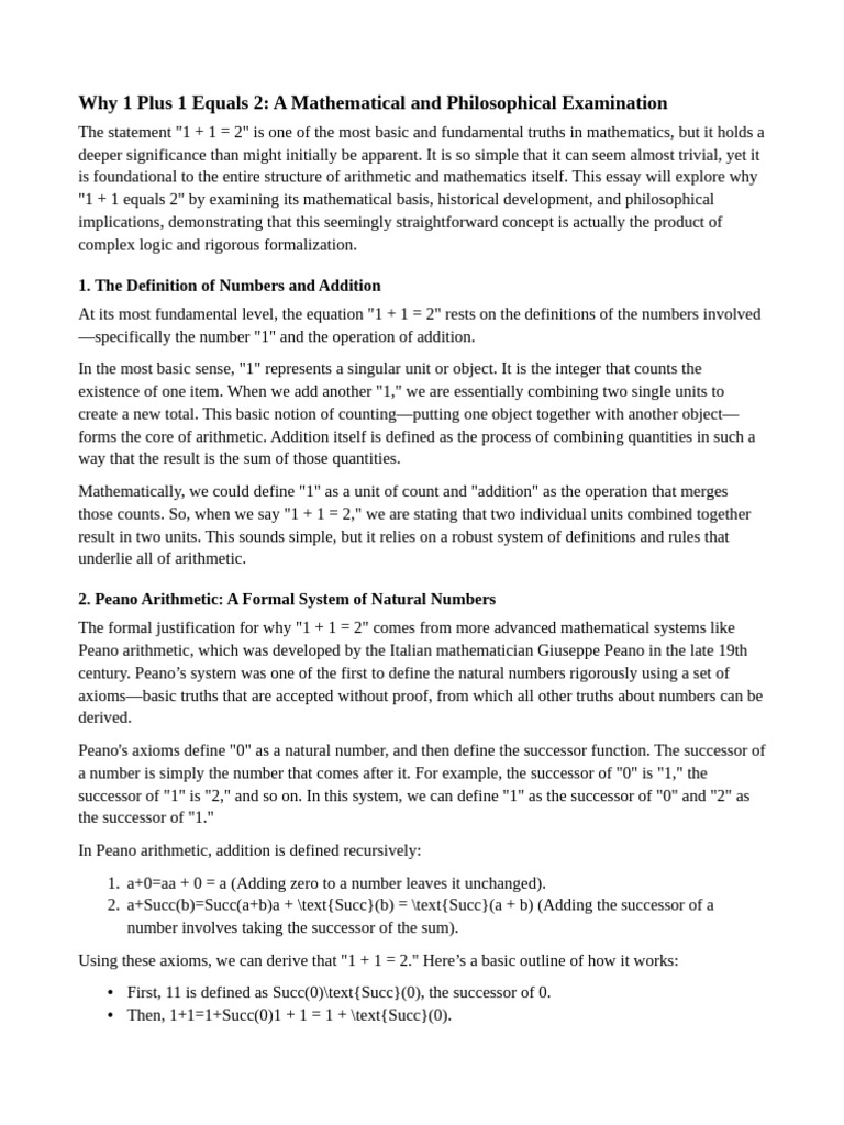 1+1 | PDF | Mathematics | Natural Number