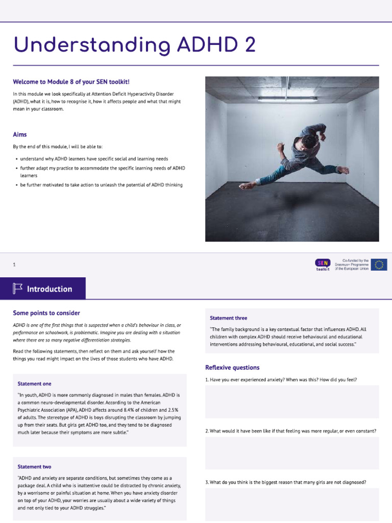 SEN Module-8 | PDF | Attention Deficit Hyperactivity Disorder | Impulsivity