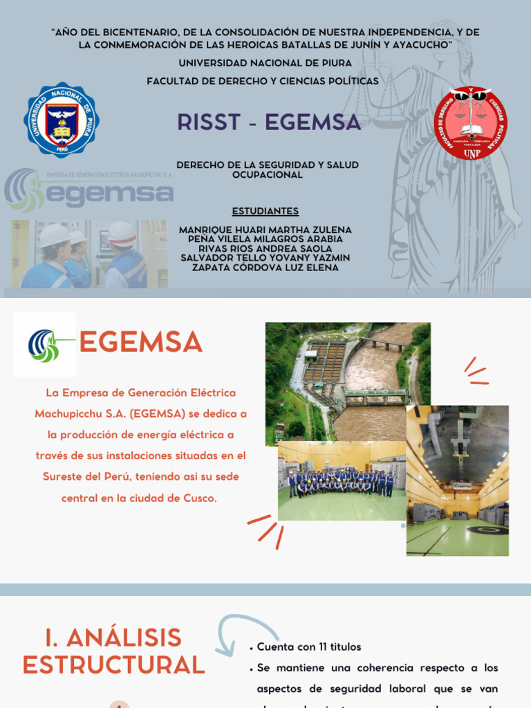 Reglamento de Seguridad Laboral EGEMSA | PDF | Regulación | Seguridad y ...