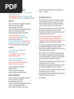 Confidence: Lyrics by Sanctus Real | PDF