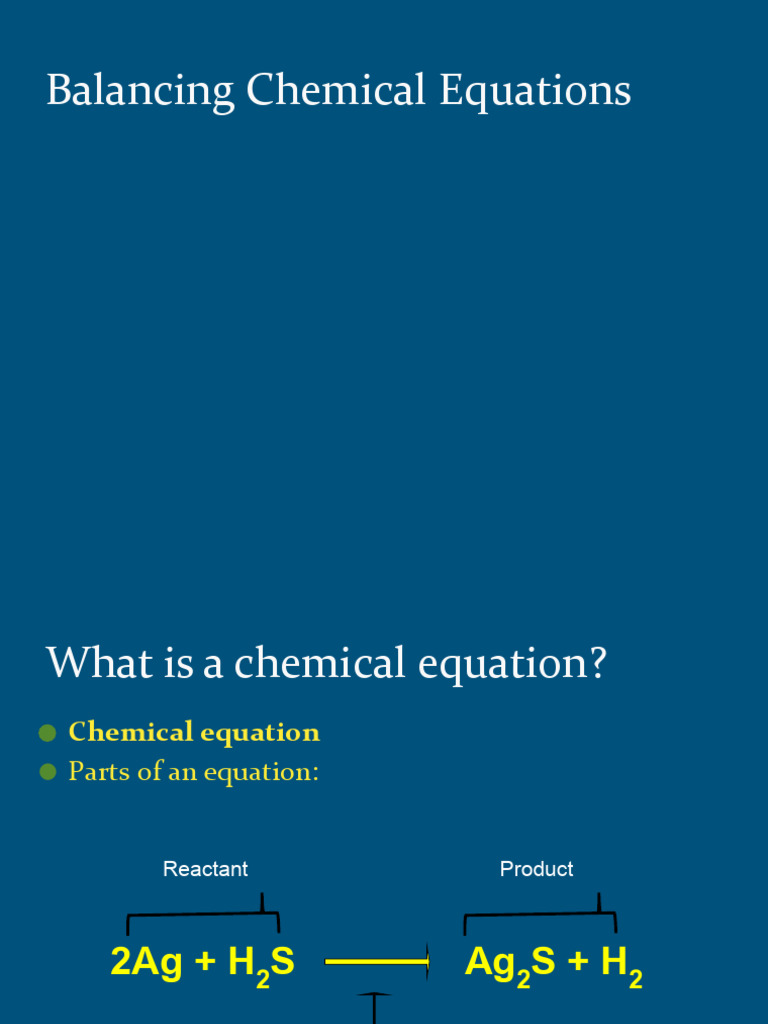 Balancing Chemical Equations | PDF | Chemical Reactions | Chemistry