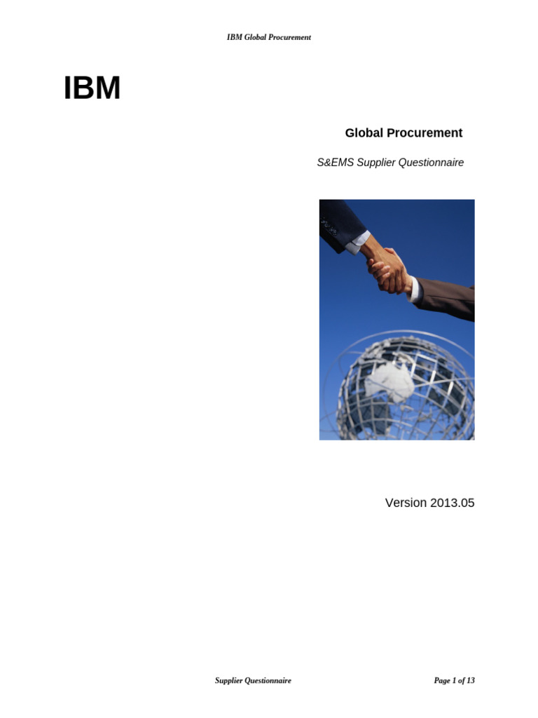 EHS Questionnaire v1 | PDF
