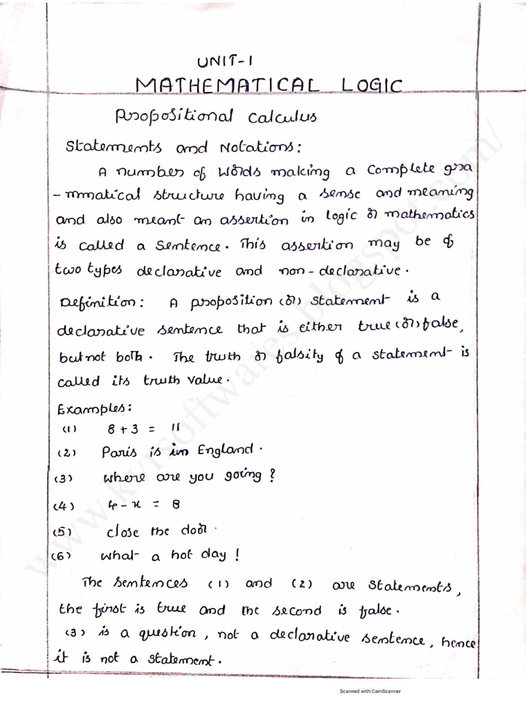 DM & GT - UNIT-1 | PDF