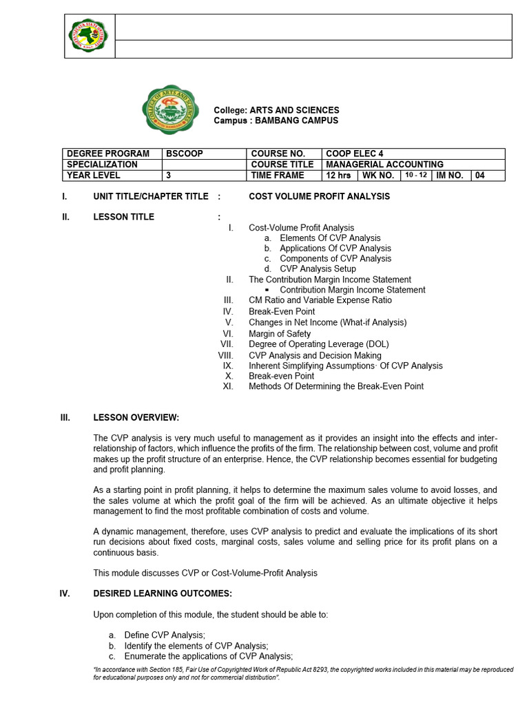 Module-5 . managerial | PDF | Economics | Management Accounting