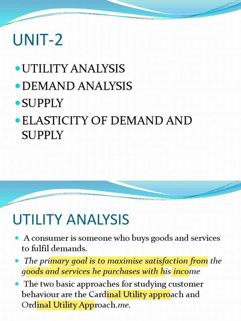 102- UNIT 2 | PDF | Elasticity (Economics) | Demand
