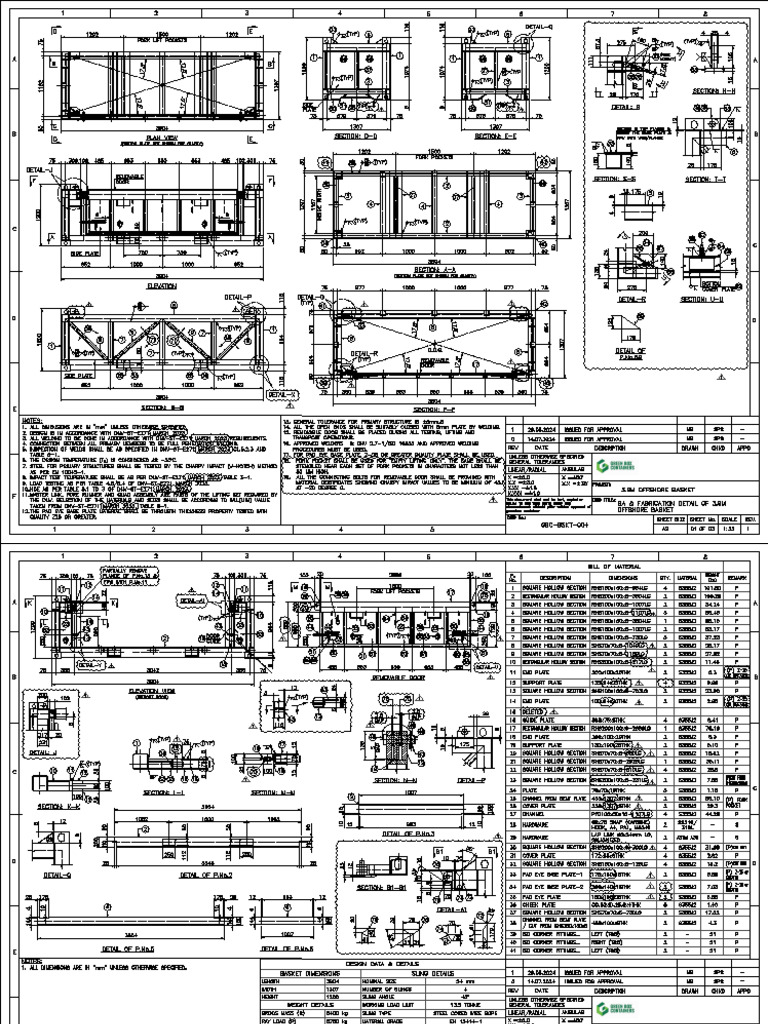 GBC-BSKT-004 - Rev - 1 - (3.904m BASKET) | PDF