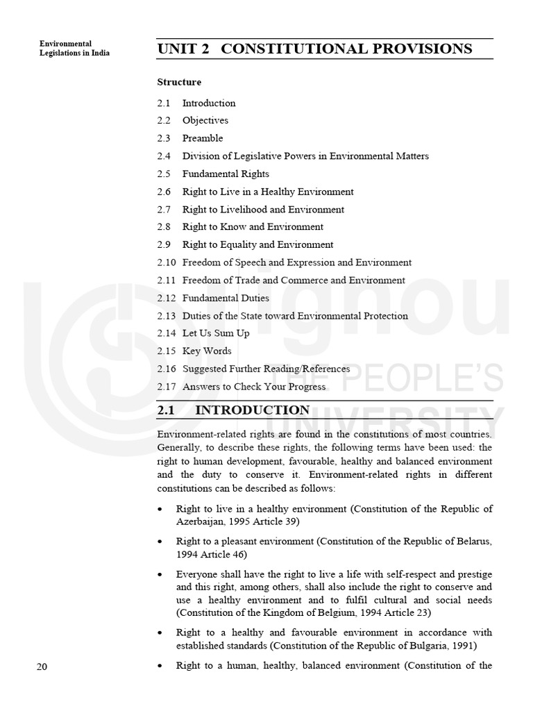 Constitutional Provision 2 | PDF | Environmental Protection ...